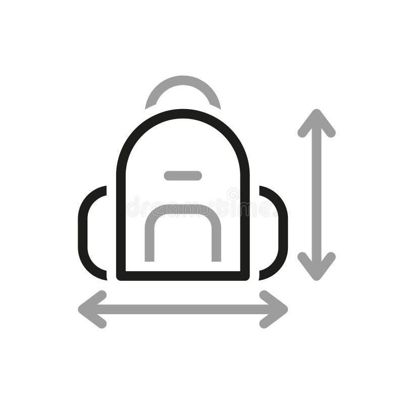 Icon Associated with Wealth. Icon Size Backpack for Transportation ...