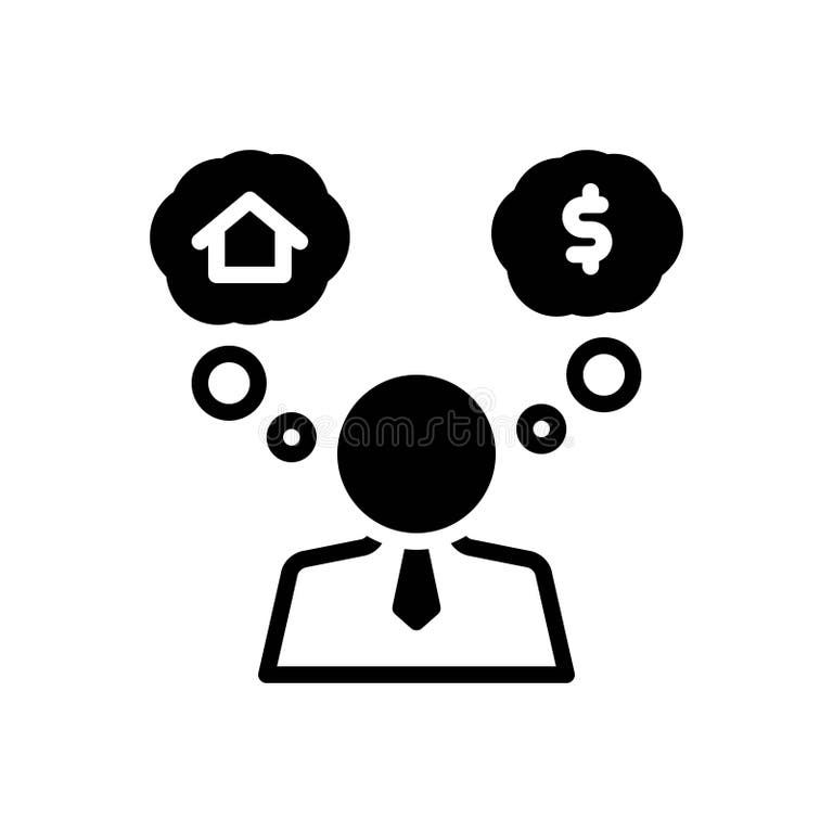 Black Solid Icon for Assume, Suppose and Consider Stock Vector ...