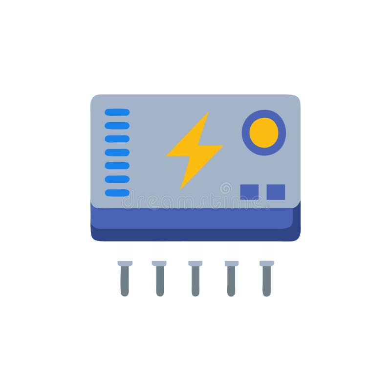 Icon of Automatic Voltage Regulator for Circuits Stock Illustration ...