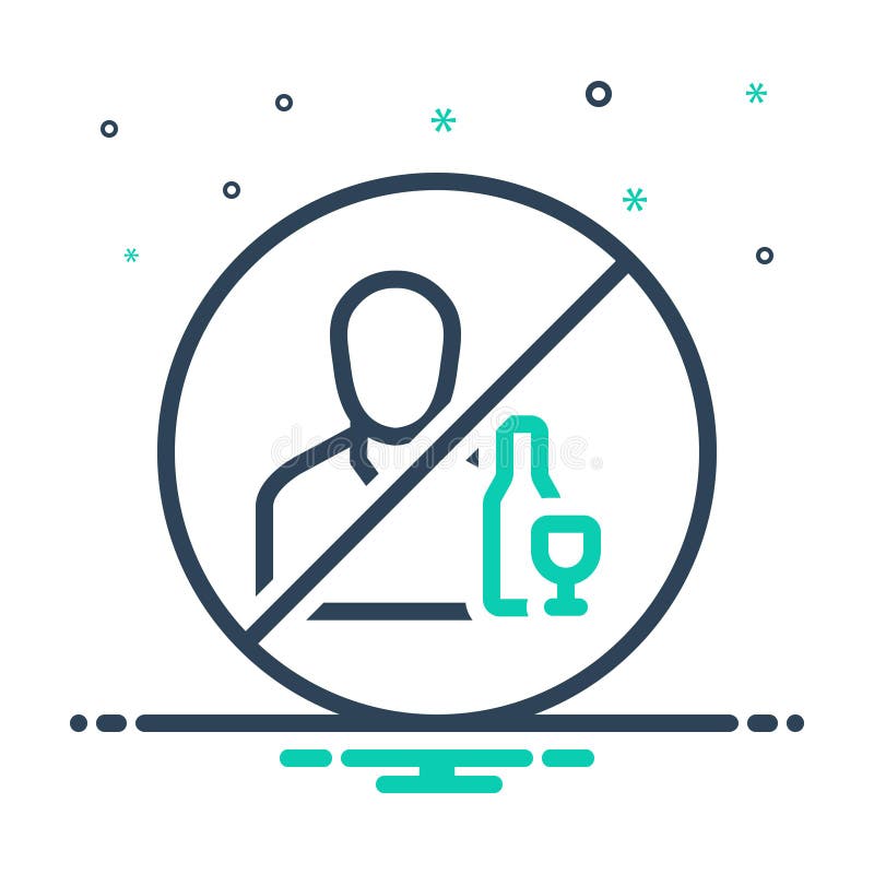 Mix Icon for Avoiding, Inhibit and Prevent Stock Illustration ...