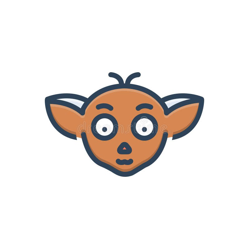 Color Illustration Icon for Aye, African and Animal Stock Vector ...