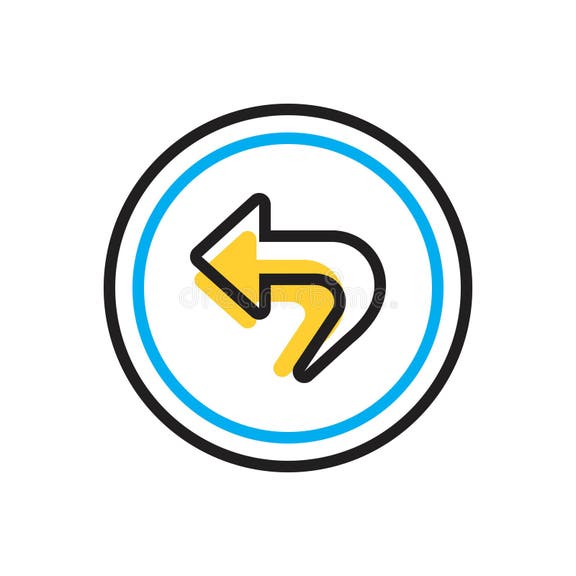 Multi Color Icon for Back, Astern and Behindhand Stock Illustration ...