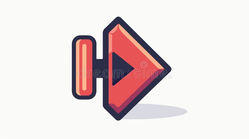 Professional Back Forward Icon for Multimedia Usage Stock Illustration ...