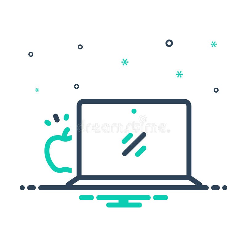 Mix Icon for Backed, Microcomputer and Technology Stock Vector ...