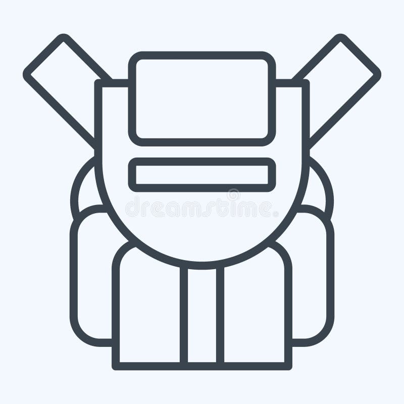 Icon Backpack. Related To Backpacker Symbol. Line Style. Simple Design ...