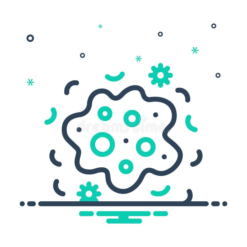 Mix Icon for Bacteria, Organims and Virus Stock Illustration ...