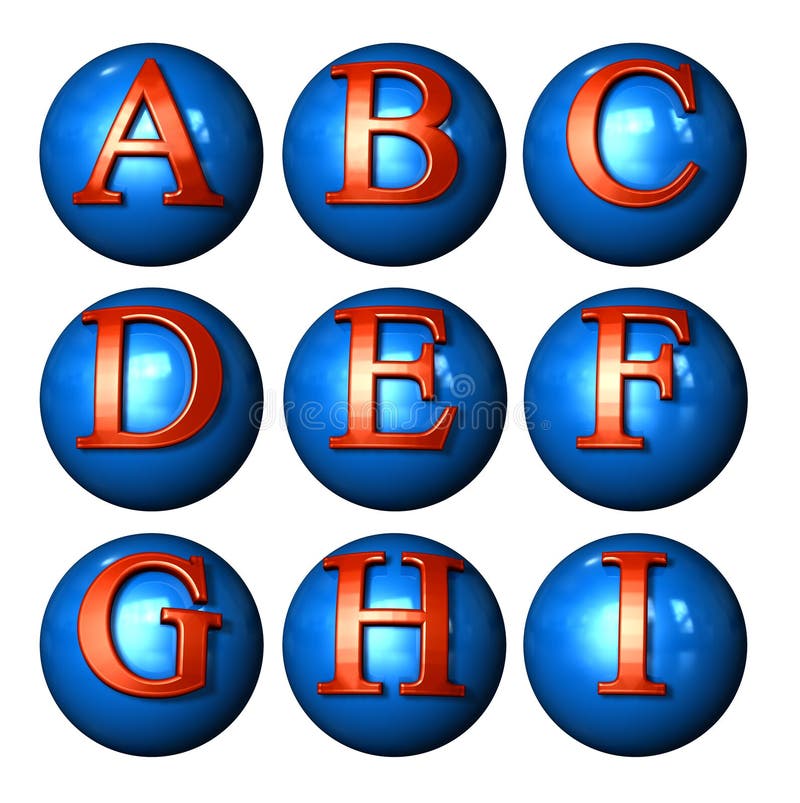 Icon Ball Letters Picture. Image: 3678342