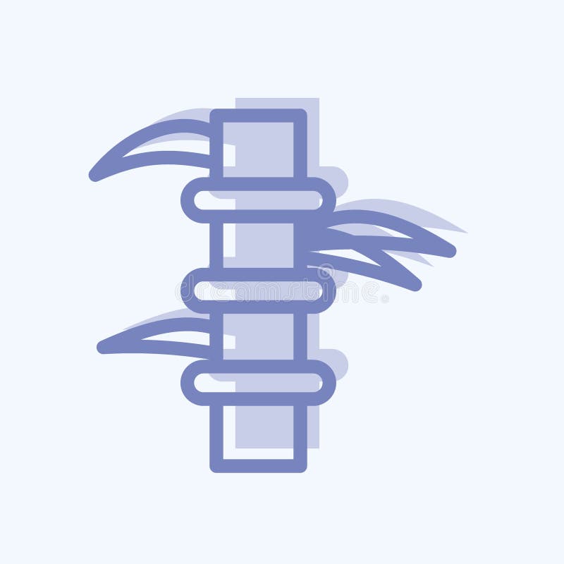 Icon Bamboo Suitable For Japanese Symbol Two Tone Style Simple