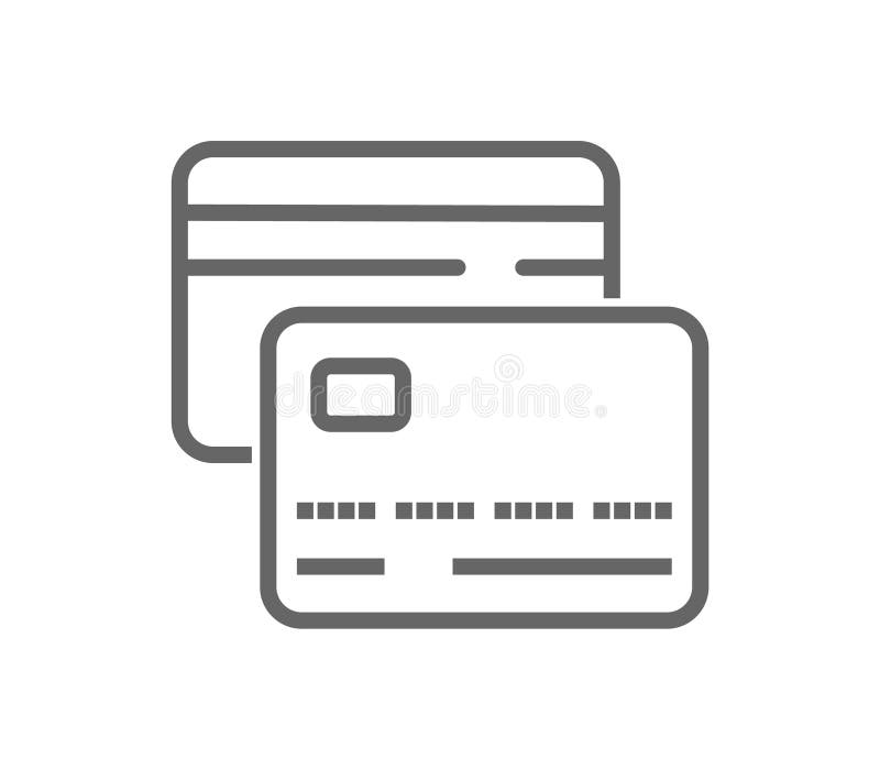 Icon of a Bank Plastic Card. Icon for Websites and Applications Stock ...