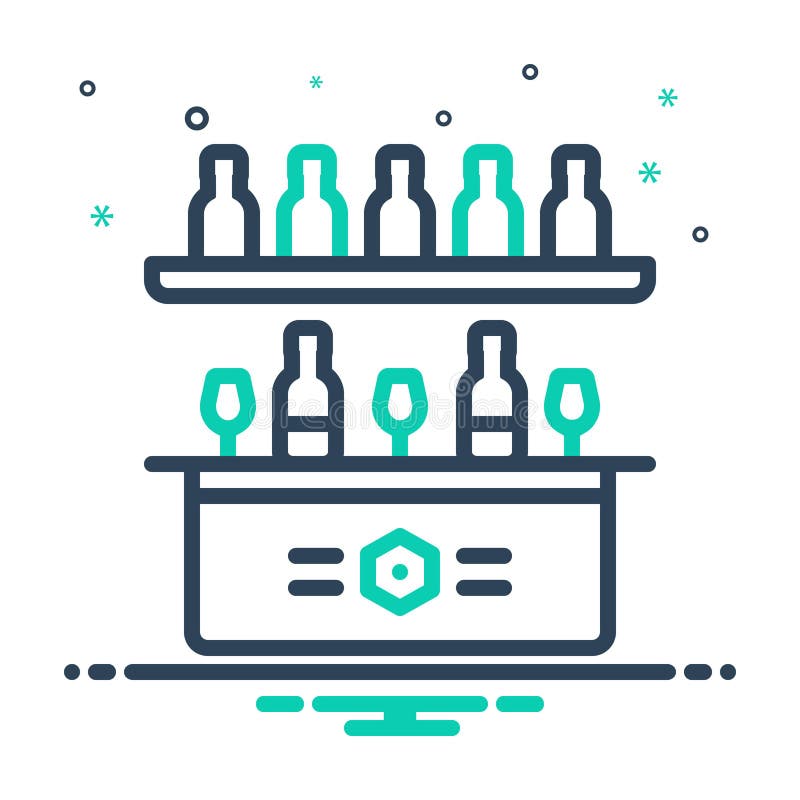Mix Icon for Bar, Drink and Beverage Stock Illustration - Illustration ...