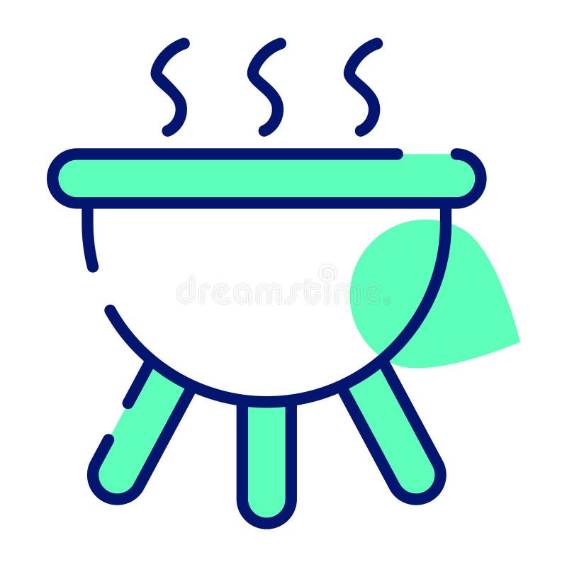 An Icon of Barbecue Grill, Outdoor Barbecue Cookware Vector Stock ...