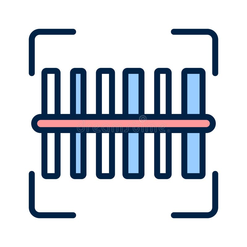 Icon of a Barcode Scanner for Product Identification Stock Vector ...