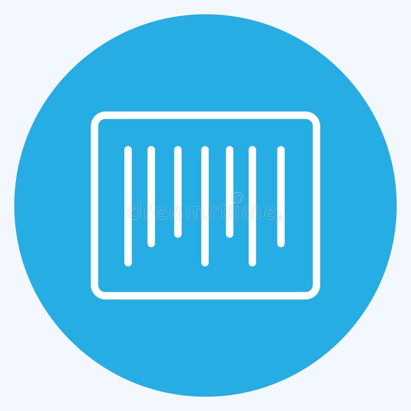 Icon Barcode. Suitable for Business Symbol. Blue Eyes Style. Simple ...