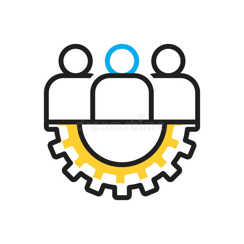 Multi Color Icon for Base, Footing and Support Stock Illustration ...