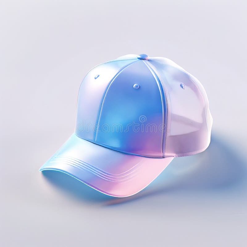 Icon of Baseball Cap, Glossy Glass Style Stock Illustration ...