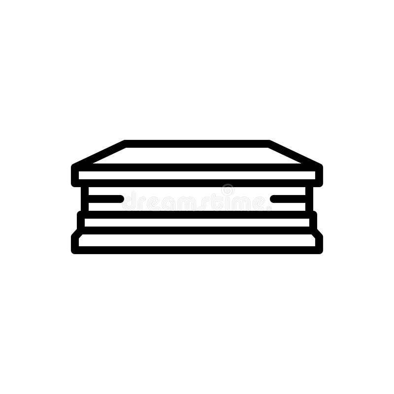 Black Line Icon for Based, Founded and Platform Stock Vector ...