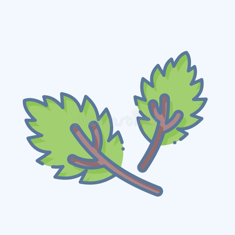 Icon Basil. Related To Spice Symbol. Doodle Style. Simple Design ...
