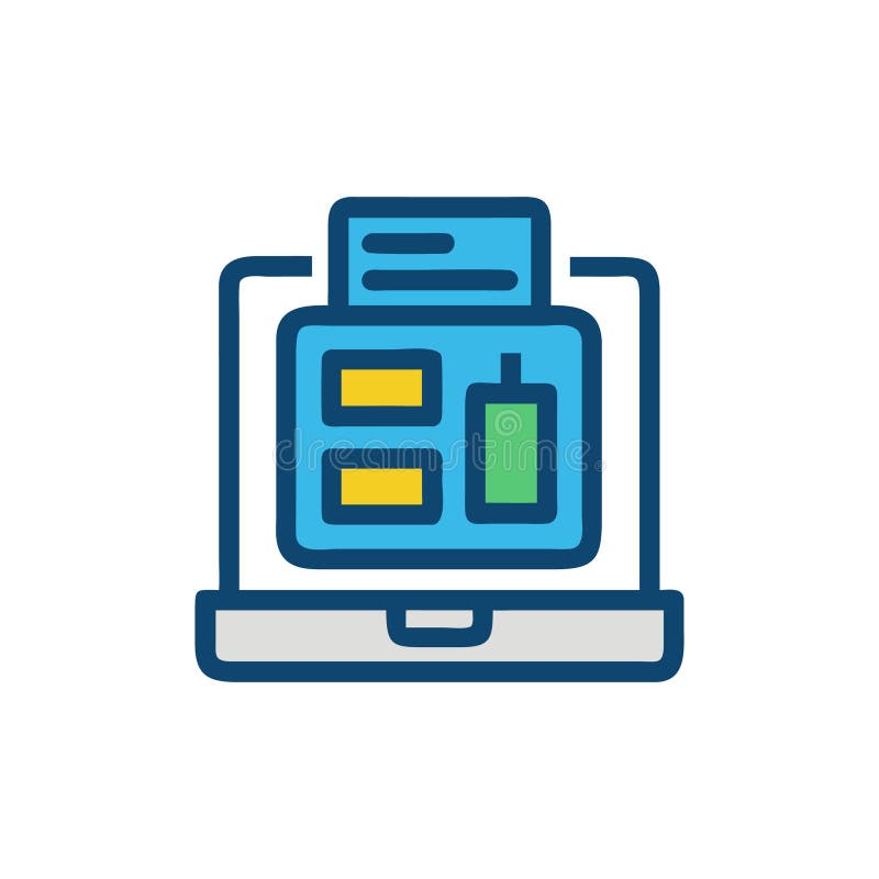Icon of Battery Management System for Performance Stock Illustration ...