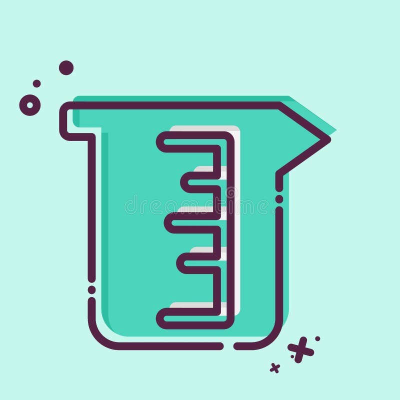 Icon Beaker. Related To Laundry Symbol. MBE Style. Simple Design ...