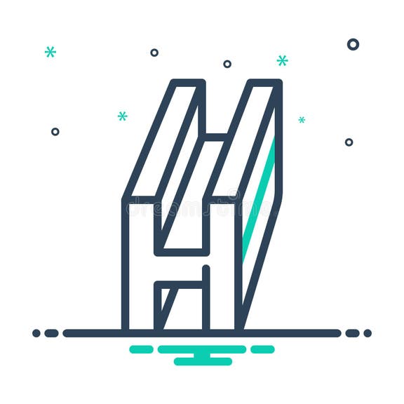 Mix Icon for Beam, Construction and Pillar Stock Vector - Illustration ...