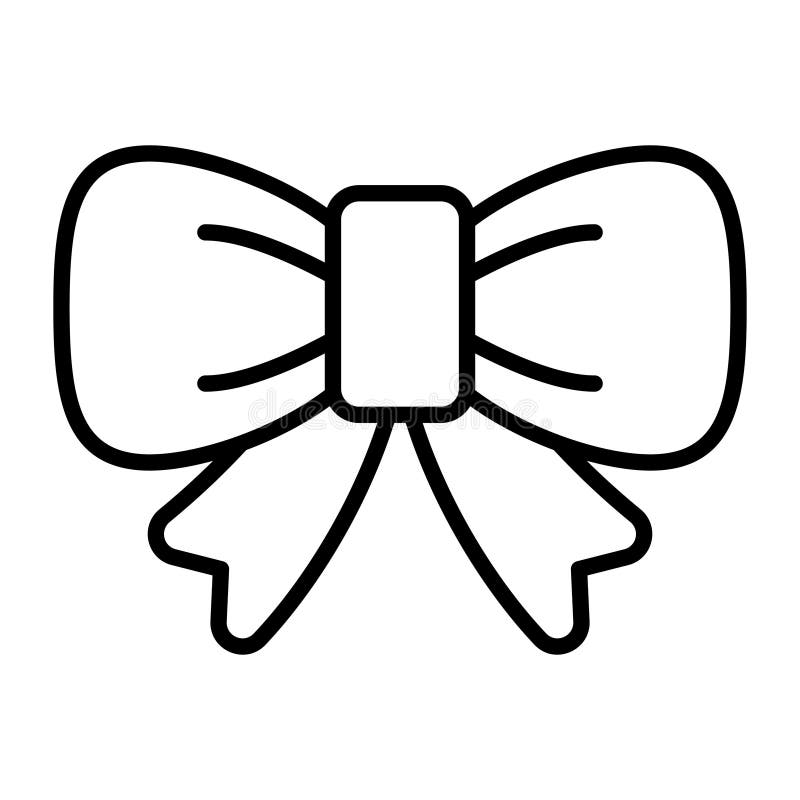 An Icon of Beautiful Ribbon Bow in Trendy Style Stock Vector ...