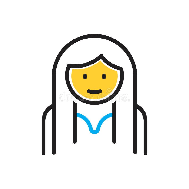 Multi Color Icon for Beautiful, Scenic and Looking Stock Illustration ...