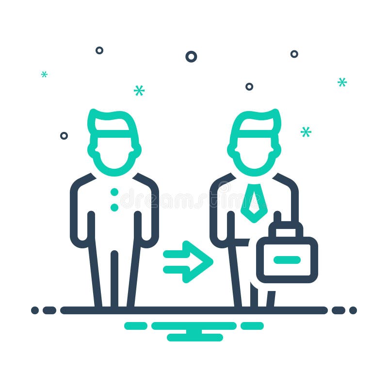 Mix Icon for Become, Happen and Success Stock Vector - Illustration of ...