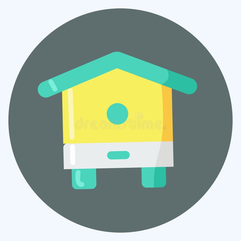 Icon Beehive. Suitable for Bee Farm. Flat Style. Simple Design Editable ...