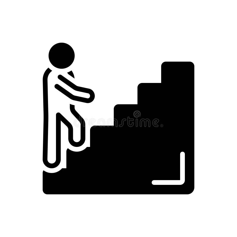 Black Solid Icon for Beginners, Catechumen and Novice Stock Vector ...