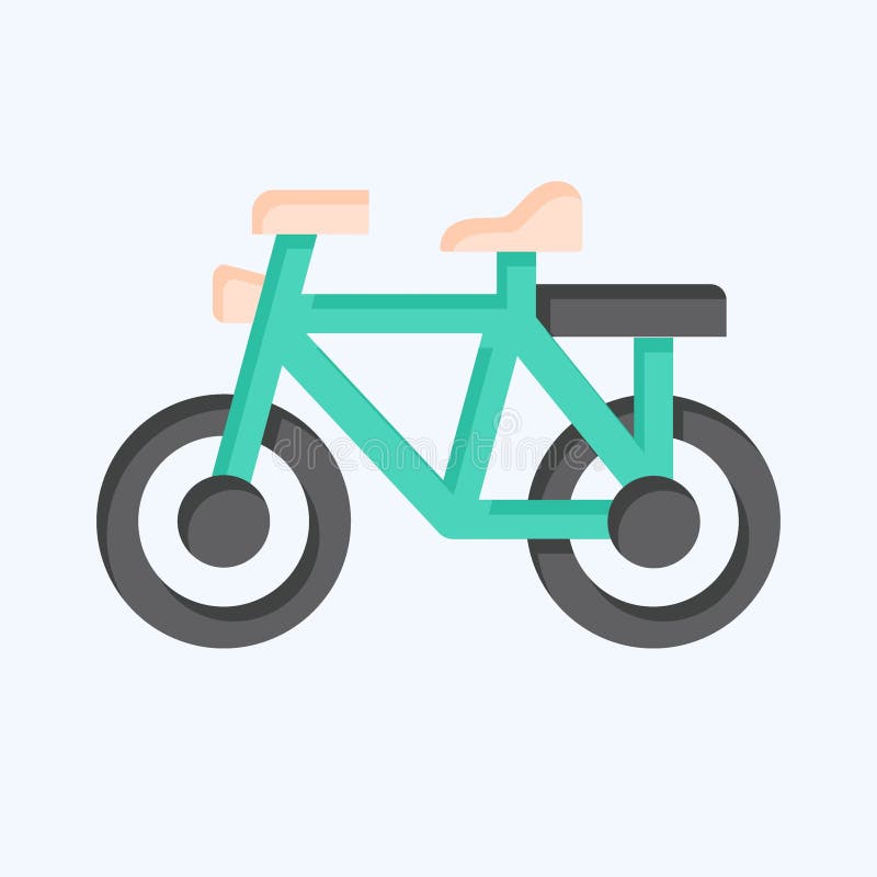 Icon Bicycle Related To Bicycle Symbol. Flat Style. Simple Design ...