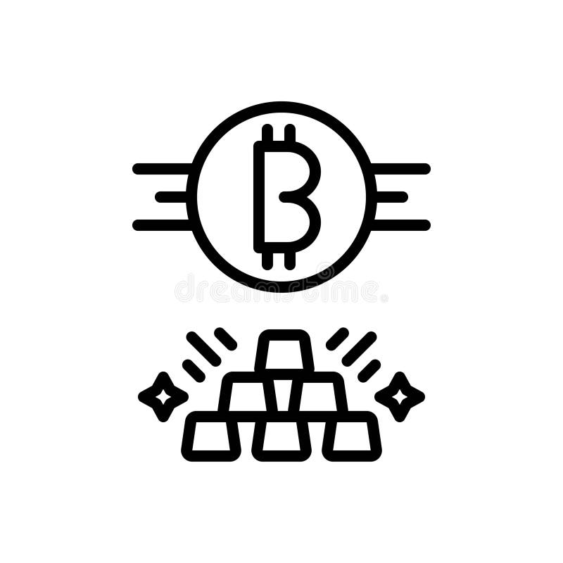 Black Line Icon for Billion, Money and Economics Stock Vector ...