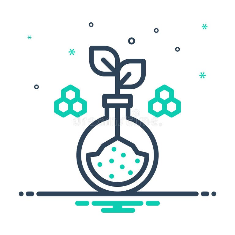 Mix Icon for Biotechnology, Bioscience and Chemistry Stock Vector ...