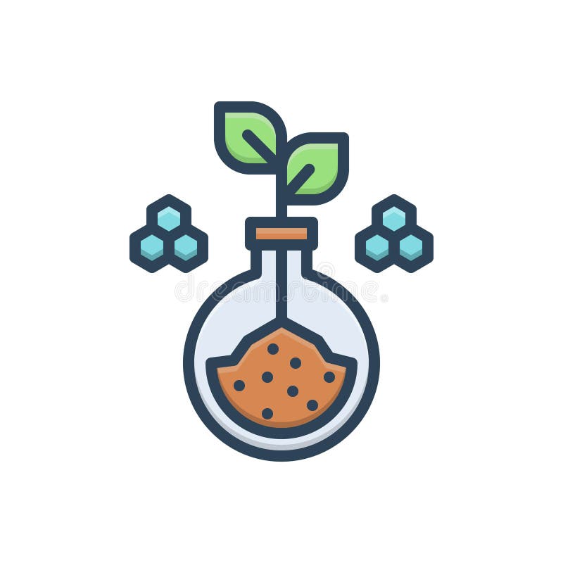 Color Illustration Icon for Biotechnology, Bioscience and Laboratory ...