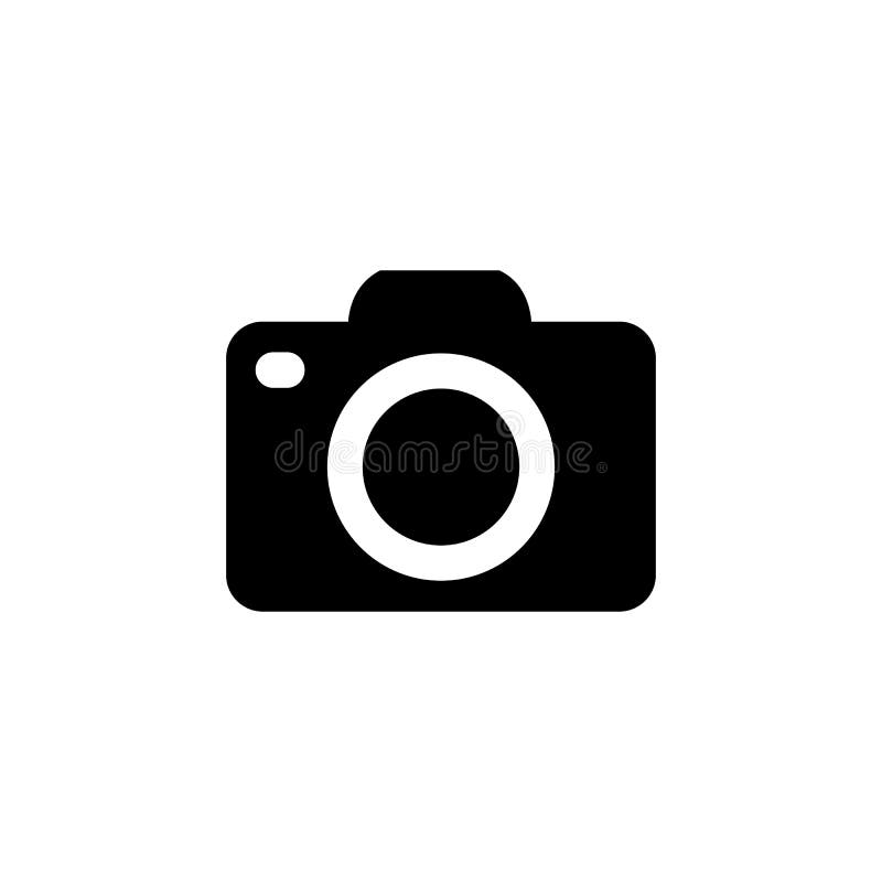 Camera Black Sign Icon, Surveillance. Vector Illustration Eps 10 Stock ...