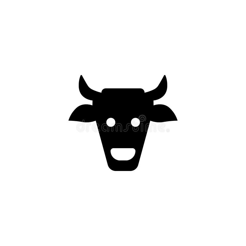 Icon of Black Cow Sign. Vector Illustration Eps 10 Stock Illustration ...