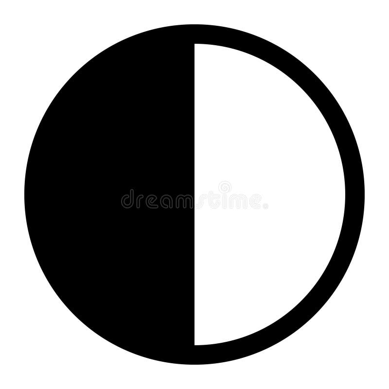Icon Black and White Picture Mode, Day Night Mode Toggle Stock Vector ...