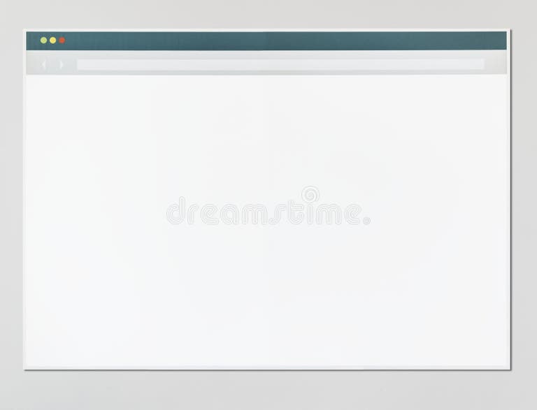 Icon of a Blank Web Browser Stock Illustration - Illustration of open ...