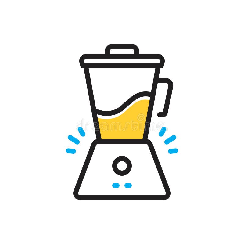Multi Color Icon for Blender, Appliance and Beater Stock Illustration ...