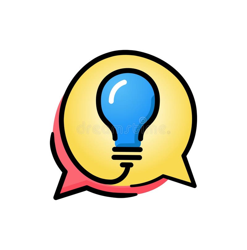 Brainstorming Talk Discussion Icon Logo Stock Vector - Illustration of ...