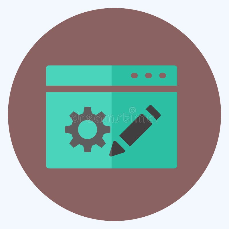 Icon Blogging Service. Suitable for it Services Symbol. Flat Style ...