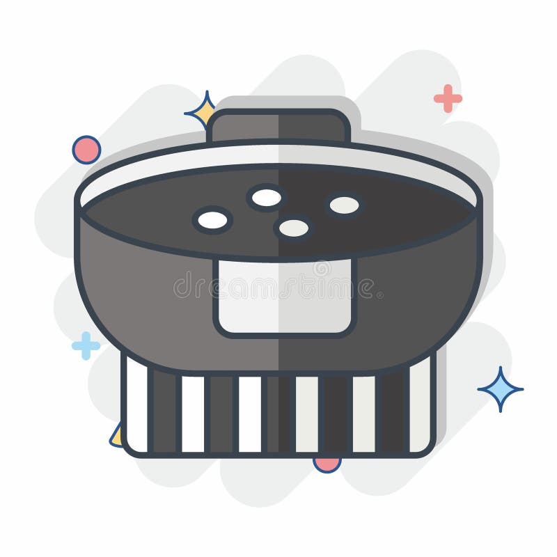 Icon Boiled Rice. Related To Breakfast Symbol. Comic Style. Simple ...