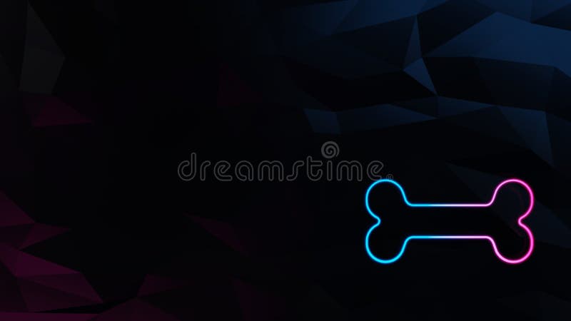 Icon of bone stock illustration. Illustration of gradient - 143434008