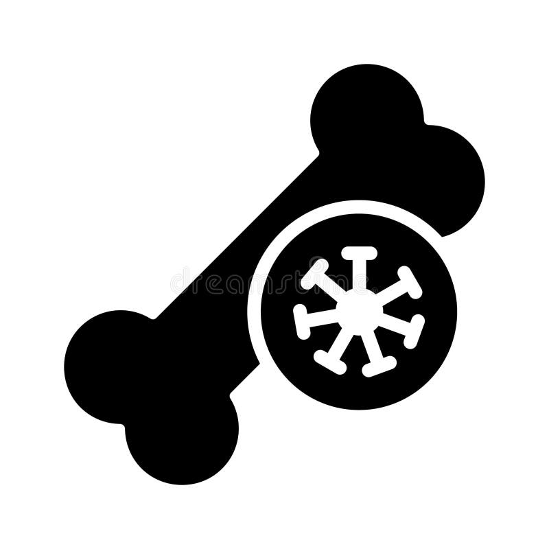 Infected Bone stock illustration. Illustration of black - 332686857