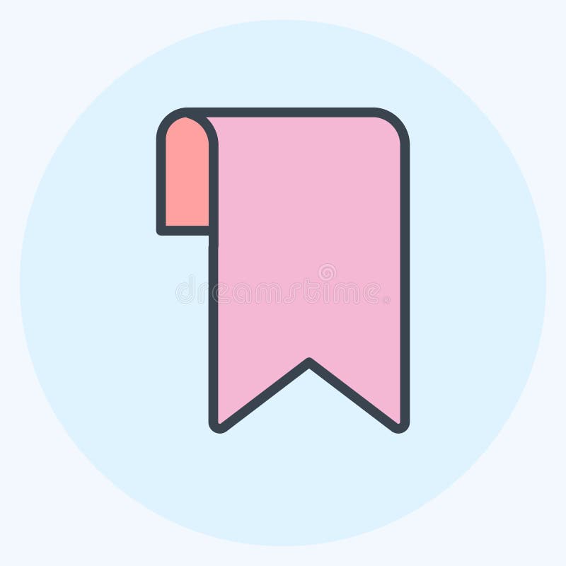 Icon Bookmark. Suitable for Web Interface Symbol. Color Mate Style ...