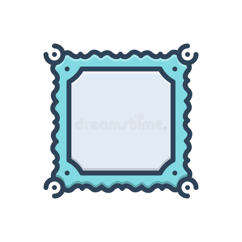 Color Illustration Icon for Border, Frames and Scrapbook Stock ...