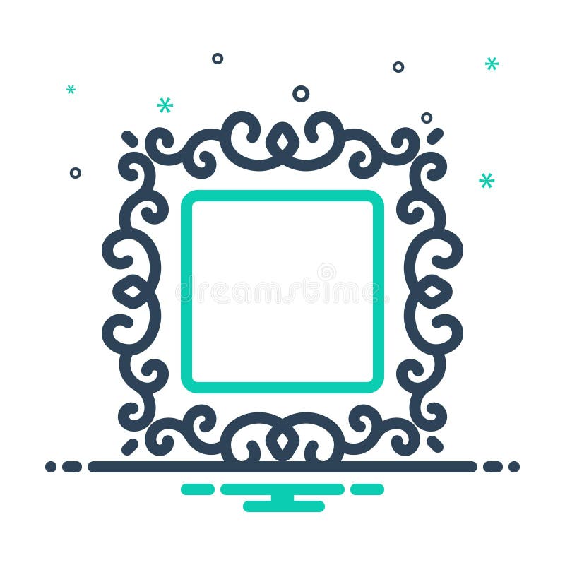 Mix Icon for Borders, Frame and Framework Stock Vector - Illustration ...
