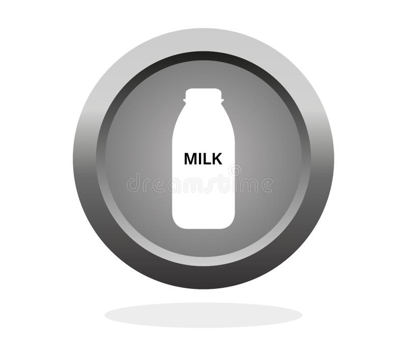 Icon milk bottle stock illustration. Illustration of abstract - 78862418