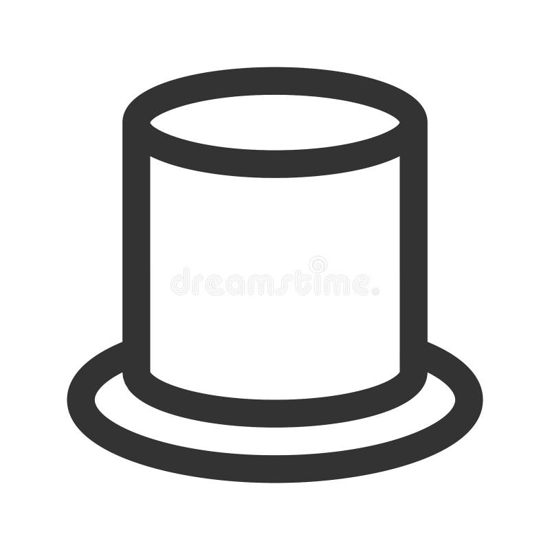 Icon Bowler Hat in Outline Style. Vector Illustration and Editable ...