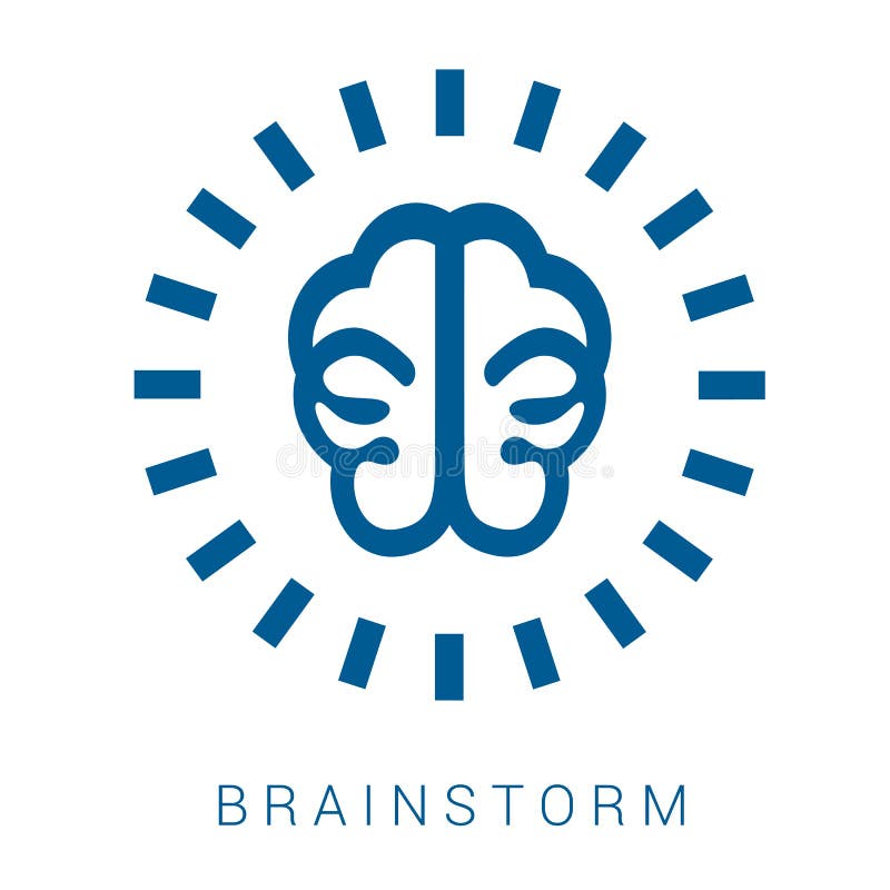 Icon brainstorm stock vector. Illustration of brainstorm - 87862559