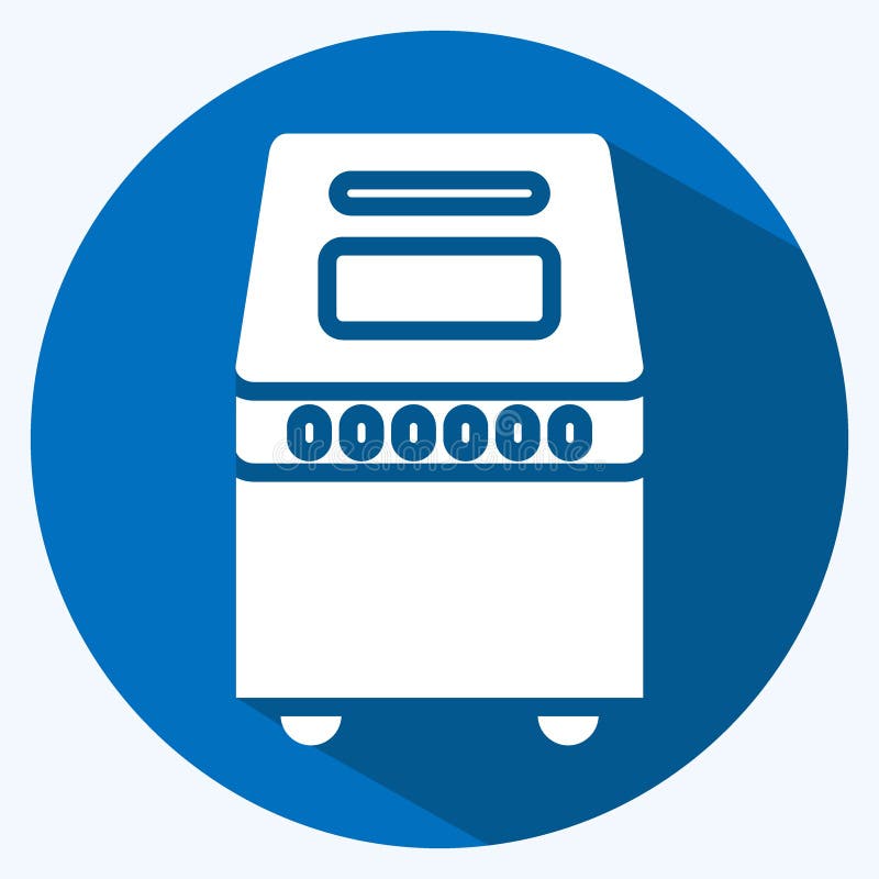 Icon Bread Maker. Suitable for Kitchen Appliances Symbol. Long Shadow ...